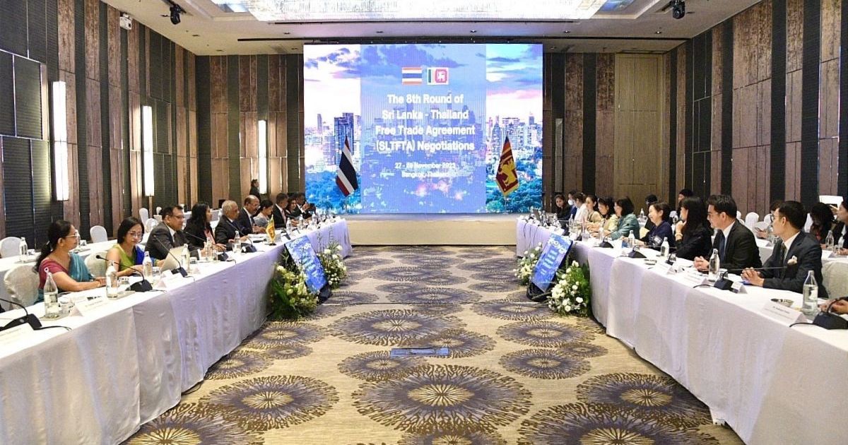 FTA ไทย-ศรีลังกา คืบหน้ากว่า 90% นัดถกครั้งสุดท้าย ธ.ค.นี้ ลงนาม ก.พ.67